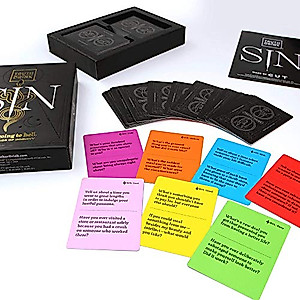 Truth or Drink: SIN Edition by Cut – Reveal Your Guilty Pleasures with 250+ Devilish Questions Inspired by The Seven Deadly Sins (Stand-Alone or Expansion Pack)