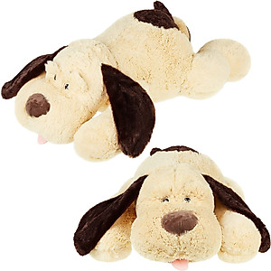 Juexica Giant Dog Stuffed Animal, 31" Large Stuffed Dog Plush Toys Body Puppy Pillow for Girls Boys Birthday Christmas Party Gift Supplies