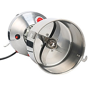 Homend High Speed 700g Electric Grain Mill Grinder Powder Machine Spice Herb Grinder 2500W 70-300 Mesh 36000RPM Stainless Steel Commercial Grade for Kitchen Herb Spice Pepper Coffee (700g)