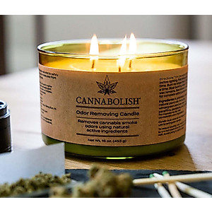 Cannabolish Odor Removing 3-Wick Candle, 16 oz