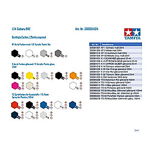 Tamiya 24324 1/24 Subaru BRZ Plastic Model Kit