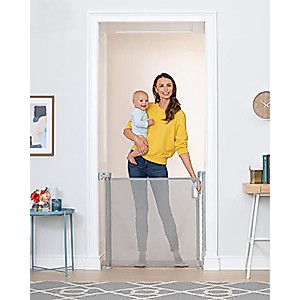 Skip Hop Retractable Mesh Baby Gate, Playview 52-Inch, Grey (Discontinued by Manufacturer)