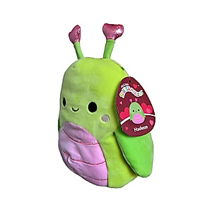 Squishmallow Official Kellytoy Valentines Squad Squishy Soft Plush Toy Animal (8 Inch, Hadeon The Grasshopper)