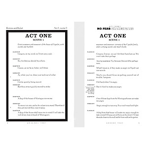 Romeo and Juliet: No Fear Shakespeare Side-by-Side Plain English