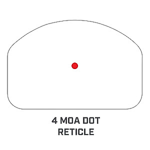 Bushnell RXS100 Reflex Sight, Red Dot Sight with 4 MOA and 8 Brightness Settings, Durable with Long Battery Life