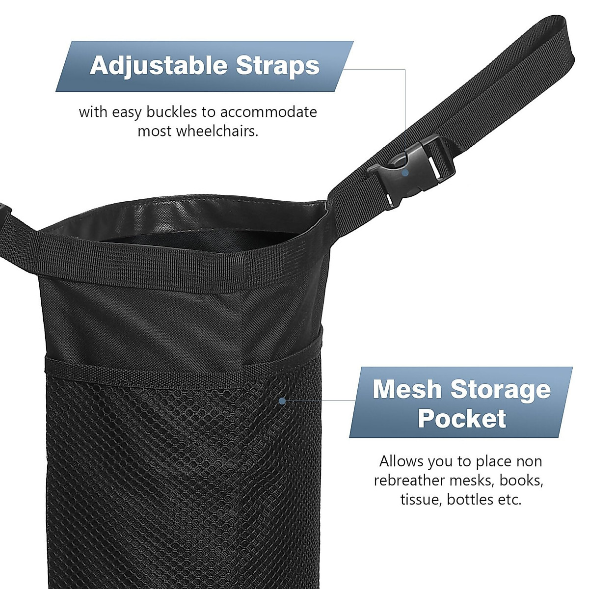 Oxygen Tank Holder Oxygen Cylinders Wheelchair Bag Carry Pouch Cylinder Carrier Portable Oxygen Cylinder Bag for Wheelchairs