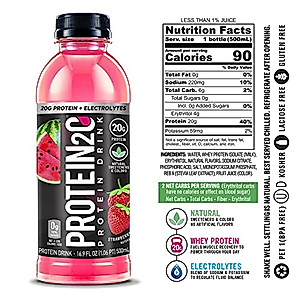 Protein2o 20g Whey Protein Isolate Infused Water Plus Electrolytes, Sugar Free Sports Drink, Ready To Drink, Gluten Free, Lactose Free, 20g Variety Pack, 16.9 Fl Oz (12 Count)