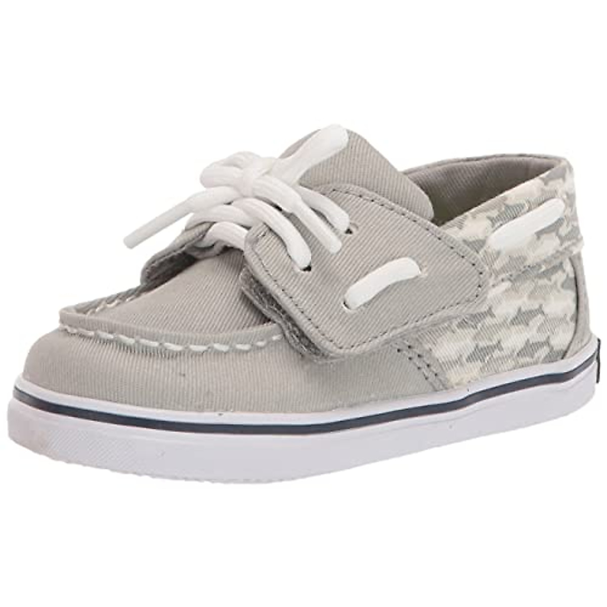 Sperry Baby Intrepid Crib JR Boat Shoe, Grey, 4 US Unisex Infant
