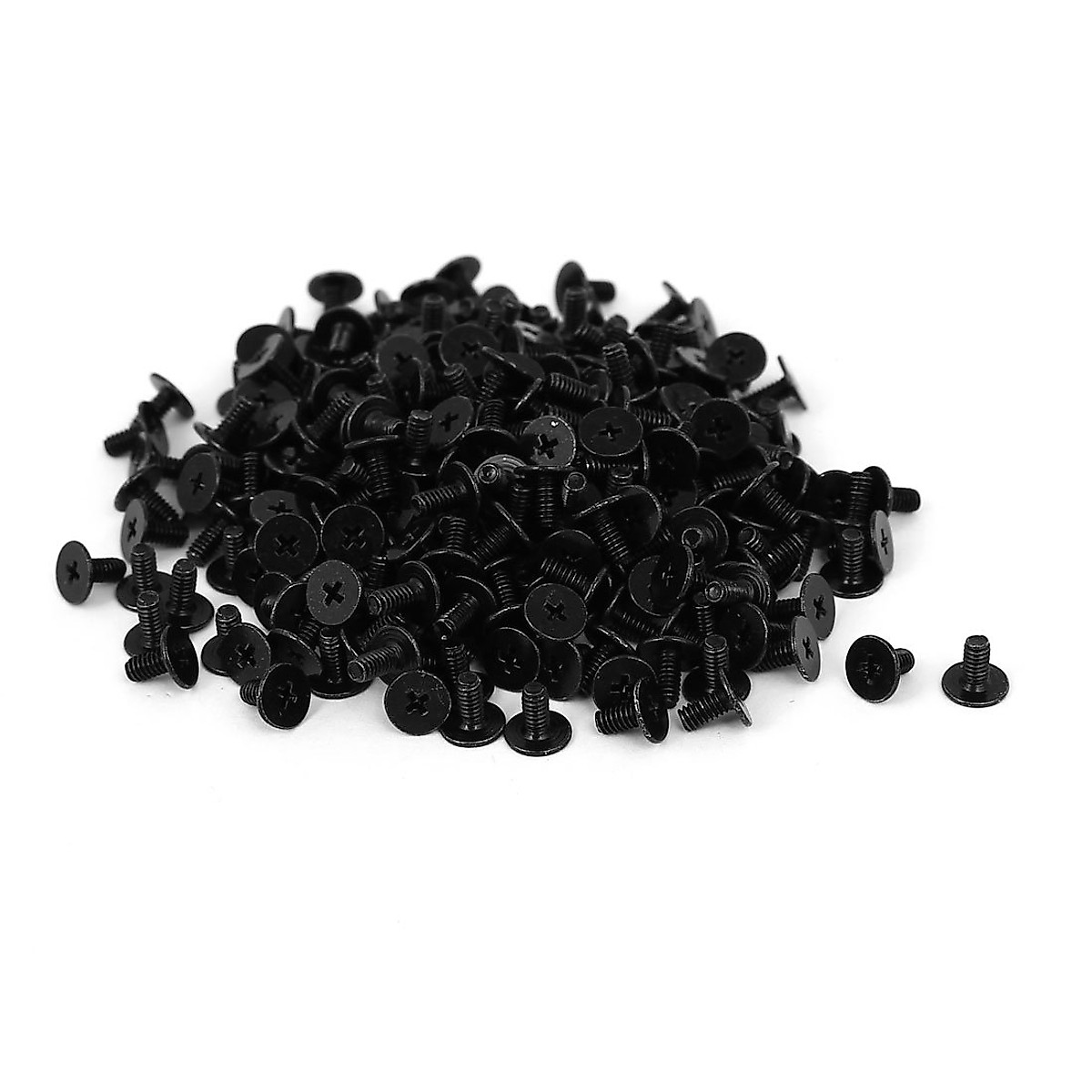 Aexit CM2x4mm Black Cleaning & Repair Zinc Plated Flat Head Phillips Laptop Computer PC Computer Screws Screw 300pcs