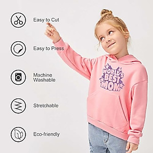 HTVRONT HTV Heat Transfer Vinyl Bundle: 20 Pack 12" x 10" Light Purple Iron on Vinyl for T-Shirt, Light Purple Heat Transfer Vinyl for Cricut, Silhouette Cameo or Heat Press Machine