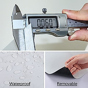 Livelynine 32-Pack Peel and Stick Floor Tile Marble Look Vinyl Flooring Stick On Floor Tiles for Bathroom Kitchen Basement Bedroom Waterproof Laminate Flooring Tile Linoleum Flooring Sheet 12X12 Inch