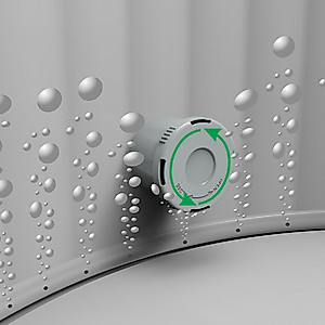 JLeisure Avenli London 181 Gallon 49 Inch 2 to 3 Person Inflatable Hot Tub Spa with Control Panel, Insulated Tub Cover and Floor Protector, Black