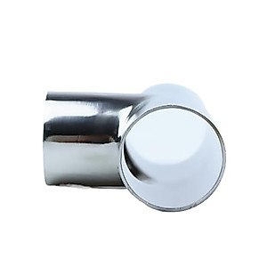 C'EsTBon 16/19/22/25/28/32/38/45/51/63/76/102mm Pipe OD Butt Weld Tee 3 Way Connector Sanitary Pipe Fitting SUS304 Stainless Homebrew Joyous (Size : 51mm Pipe OD)