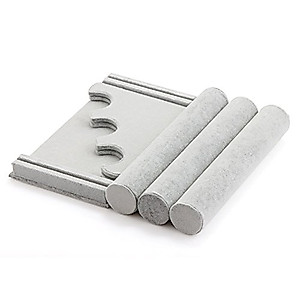 Wudygirl Triple Bracelet Holder Jewelry Display Stand Watch Bangle Bar Necklace Storage Organizer Gray (Ice Velvet 3 Tier)