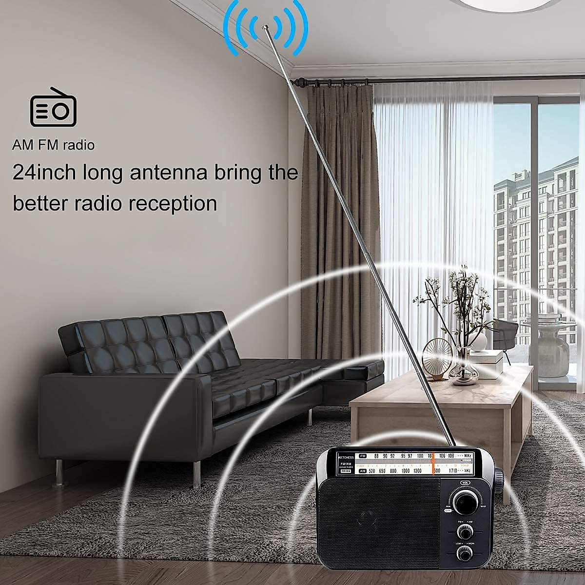 Retekess TR604 AM FM Radio Portable Transistor Analog Radio with 3.5mm Earphone Jack Battery Operated Retekess TR634 Portable Boombox CD Player, Bluetooth Boombox with FM Radio