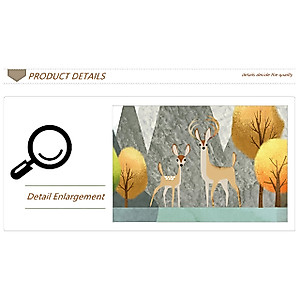 Arawat Abstract Wall Stickers & Murals Living Room Mountain Wall Decals for Bedroom Removable Geometric Wall Decal Decorations Kids Nursery Wall Decor 3D Forest Wall Decal Decorations Peel and Stick