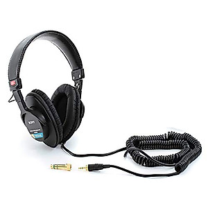 MDR-7506 Replacement Audio Cable Extension Spring Relief Coiled Cord with 1/4-inch Adapter Compatible with MDR-V6 V600 V700 V900 MDR-7506 MDR-7509 ATH-M50 ATH-M50s Headphones