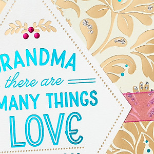 Hallmark Card for Grandma for Birthday, Thinking of You, Congrats, or Any Occasion (So Many Things I Love About You)
