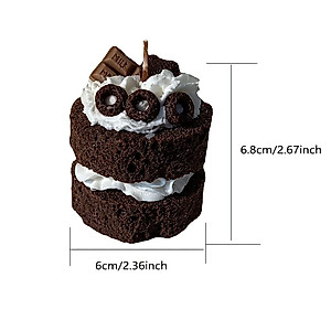 Mini Chocolate Cake Shaped Decorative Scented Candles Home Decoration Birthday Gift Valentine's Gift Candle Lovers