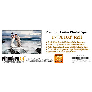 17" X 100' Premium Luster Inkjet Photo Paper - Roll