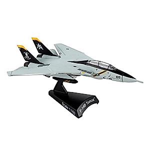Daron Worldwide Trading Postage Stamp F-14 Tomcat Vf-103 Jolly Rogers 1/16o Scale Airplane Model, 144 months to 1000 months