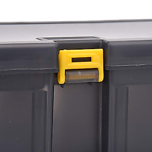 Shipenophy Plastic Fishing Box, PP Material Fishing Accessories Impact Resistance Double Layers Easy to Use for Outdoor for Fishing