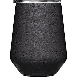 CamelBak Horizon 12 oz Wine Tumbler - Insulated Stainless Steel - Tri-Mode Lid - Black