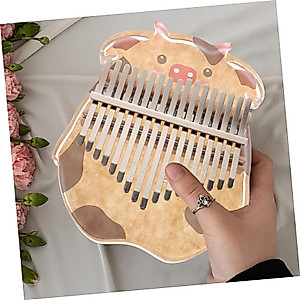 EXCEART 1pc Finger Piano Childs Piano 17 Keys Thumb Clear Thumb Piano Hand Bells Chimes Knock Thumb Pianos Marimbas Instrument African Kalimba Kids Piano Acrylic Percussion Stainless Steel