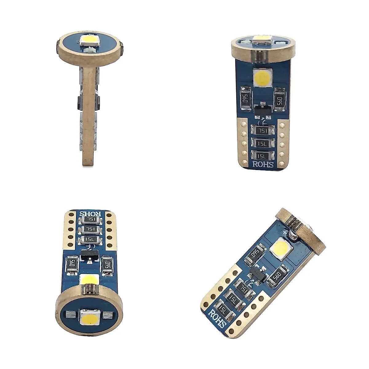 iBrightstar Extremely Bright Wedge T10 168 194 LED Bulbs for Car Interior Dome Map Door Courtesy License Plate Lights, Xenon White