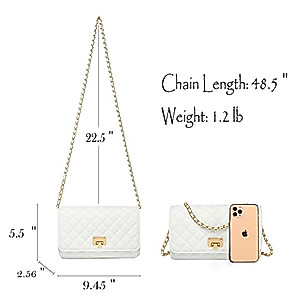 Time Pawnshop Women Shoulder Bag Quilted Crossbody Purse Designer Lattice Leather Chain Bag