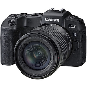 Canon EOS RP Mirrorless Camera with RF 24-105mm f/4-7.1 is STM Lens + 75-300mm III Lens, Accessories Including: 2X 64GB Memory Cards, LED Video Light, Microphone, Extra Battery, Case & More (Renewed)