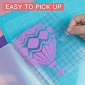 HTVRONT Transfer Tape for Vinyl - 12" X 120 ft w/Red Alignment Grid Transfer Paper for Cricut Adhesive Vinyl, Silhouette Cameo Vinyl Transfer Tape for Vinyl for Decals,Signs, Windows, Stickers