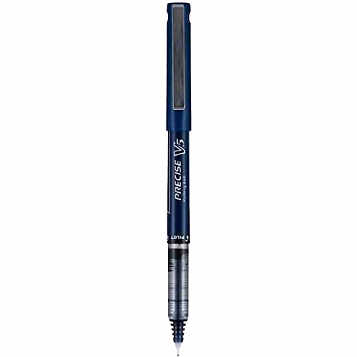 PILOT Precise V5 Stick Liquid Ink Rolling Ball Stick Pens, Extra Fine Point (0.5mm) Navy Ink, 12-Pack (13444)