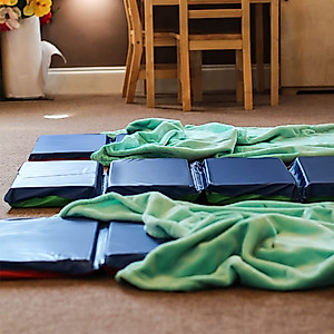 KinderMat, KinderFleece Blanket, Blue, Soft Fleece Blanket Perfect for School, Daycare, or Your Home – 36” x 45”