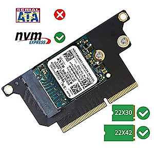 NFHK M.2 NGFF M-Key NVME SSD Convert Card fit for Mac Pro 2016 2017 13" A1708