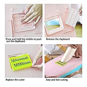 GULRUH Wood Cutting Boards for Kitchen, Kitchen Cutting Board Set Foldable Drain Basket Set Vegetables Kitchen Cutting Board Fruit Drain Basket Durable Non-Greasy Kitchen Tools (Color : Green)