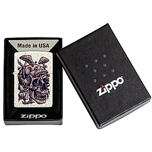 Zippo Skullshroom Design Mercury Glass Pocket Lighter