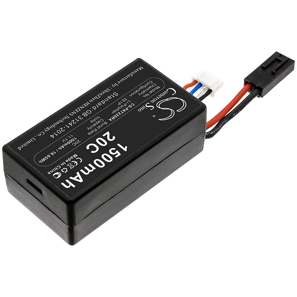 CS Battery Replacement for Parrot AR.Drone 2.0 1500mAh / 16.65Wh