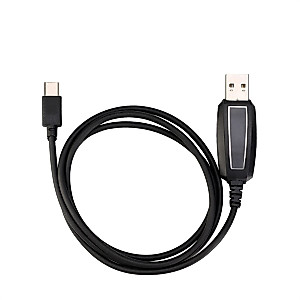 Retevis RT22P RT20 RB66 B3H Programming Cable, Compatible RT22P B3H B3S B3B RT20 RT65 RB19 RB19P RT45P RB66 Two Way Radio, Black Original USB Charging Cable,USB Programming Charging Cable(1 Pack)