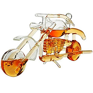 Unique Motorcycle Gift Decanter Wine & Whiskey Elegant Motorbike, Biker Themed, 750ml The Wine Savant - Intricate Details, Bourbon, Scotch or Liquor, Harley Gifts, Decorative Sport Bike Gifts