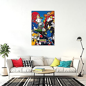 Sonic The Hedgehog - TV Show/Gaming Poster (The Gang - Good Vs. Evil) (Size: 24" x 36")