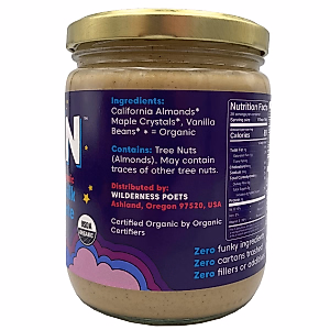 Wilderness Poets SPiN, Organic Almond Milk Concentrate (Vanilla) - 28 Servings - Make Almond Milk or Non-Dairy Creamer for Coffee, Tea, Lattes, Smoothies and Vegan Desserts (16 Ounce)