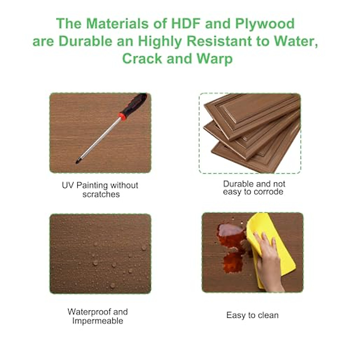 ROOMTEC 36" Assembled Bathroom Vanity Sink Cabinet & Kitchen Base Cabinet, Large Capacity Single Sink Storage with Soft-Close Doors & Decorative Drawer, Versatile for Bathrooms, Kitchens, Laundry