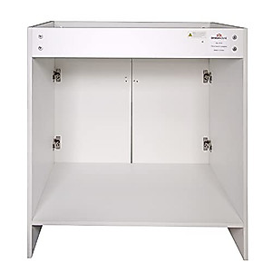 Design House 597153 Wyndham Unassembled Bathroom Vanity Cabinet Without Top, 30 x 21/2 Door, White