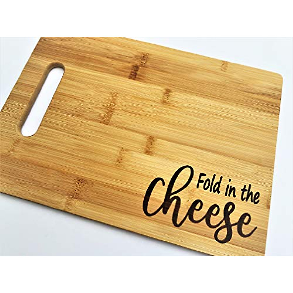 Fold in the Cheese sustainable Bamboo Cutting Board 9.5x13" Charcuterie Butter Board