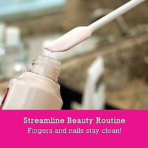 Spatty Daddy Beauty Makeup Spatula (12 Inch Pink) Shark Tank Mom Made, Scrapes Last Drop of Lotion, Mini Spatula Makeup, Long Makeup Spatula, Scoop for Makeup, Makeup Stocking Stuffer, Makeup Spatula