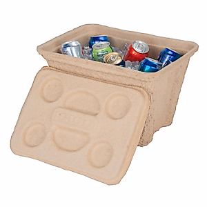 Igloo 16 Qt Eco-Friendly Recool Compostable Cooler, Beige, 1 Count