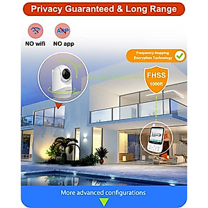 HelloBaby Monitor with 29Hour Battery Life and 4" IPS Screen, No WiFi, Video Baby Monitor with Camera and Audio 1000ft Long Rang Auto Night Vision 2 Way Audio Temperature VOX Mode for Baby Pet Eldly