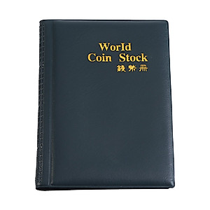 Album for Collectors, 120 Pockets Collection Book Holder, Collecting Album Supplies for Pennies, Quarters, Stamp (Green)