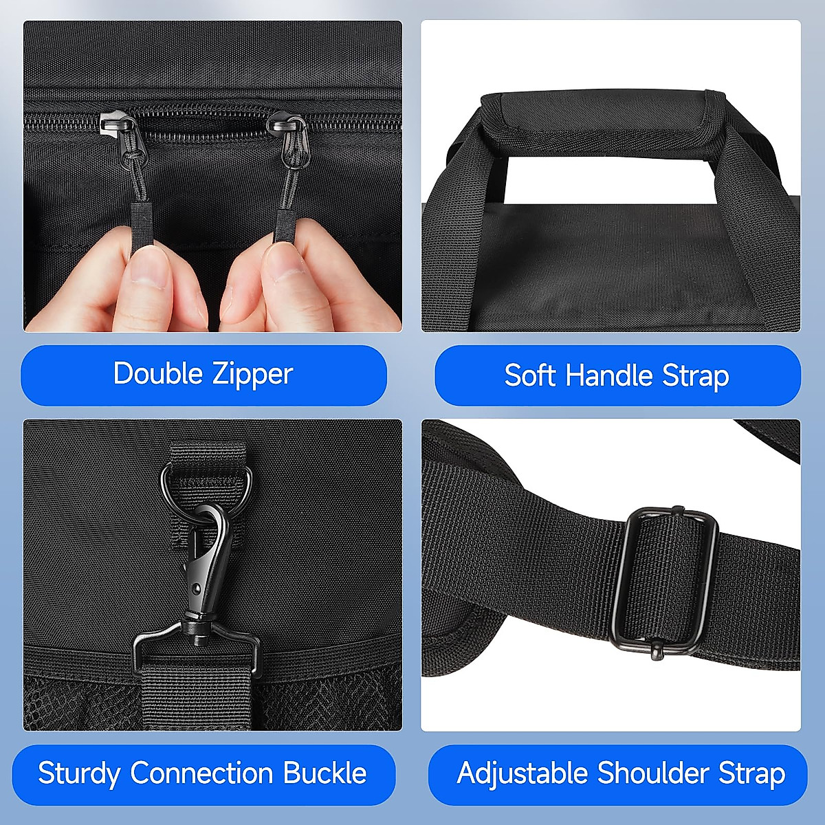 Deegotech Travel Carrying Case Compatible with Xbox Series X/S, Portable Storage Game Bag with Extra Console Protection Padded, Multiple Pockets for 15.6”Laptop Controller Headsets Game Accessories